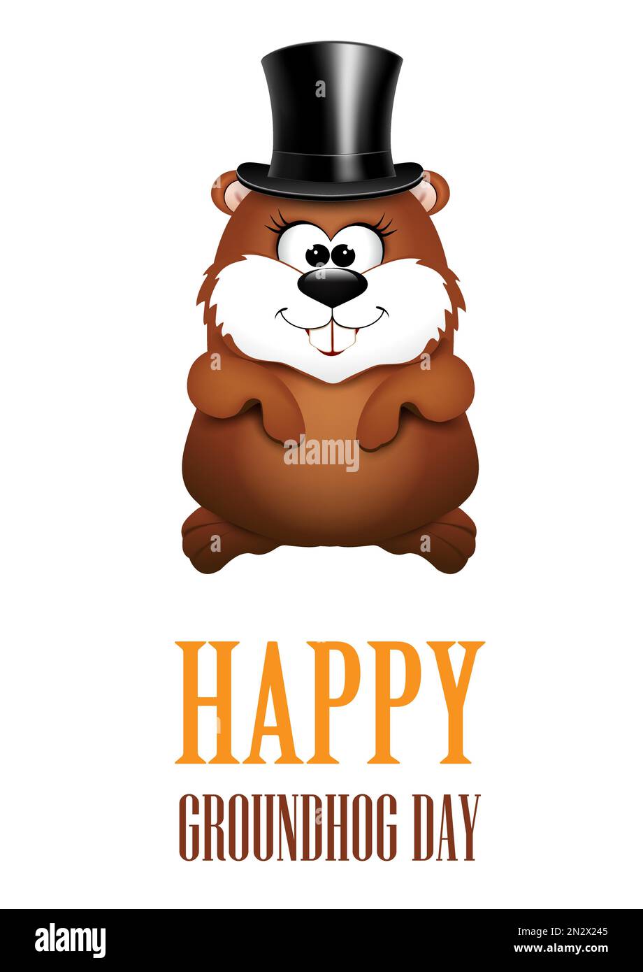 Happy Groundhog Day greeting Cards Stock Vector Image & Art - Alamy
