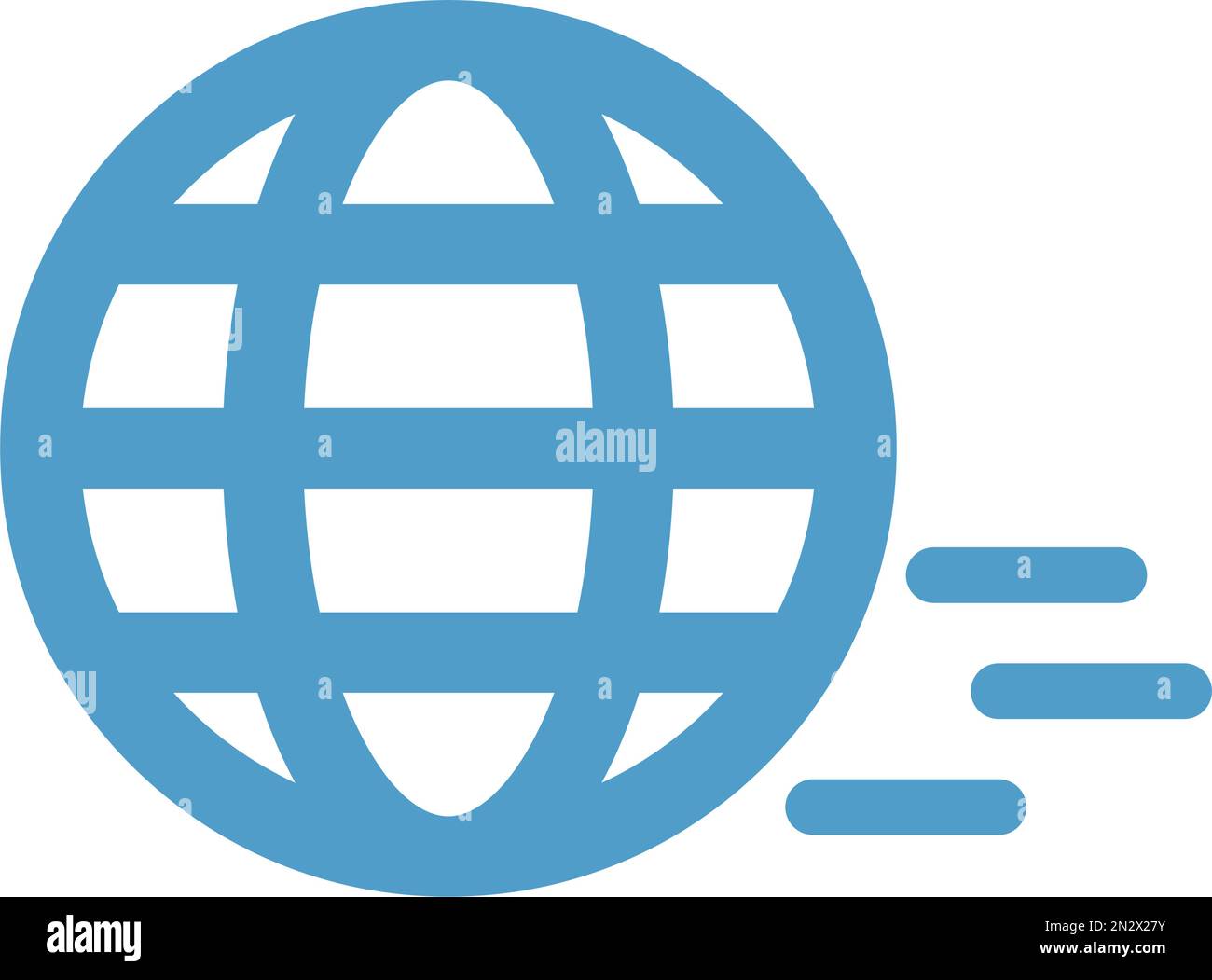 Moving Earth icon. Web browser. Editable vector Stock Vector Image & Art - Alamy