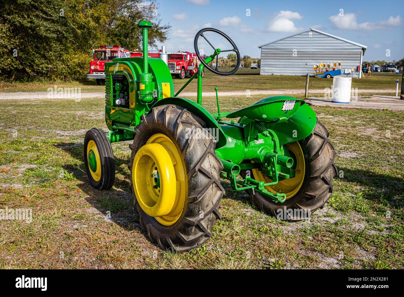Fort Meade, FL - February 22, 2022: High perspective rear corner view ...