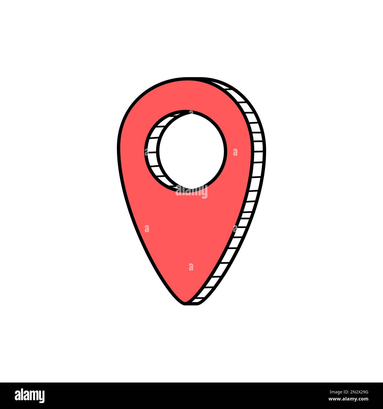 Route indicated Stock Vector Images - Alamy