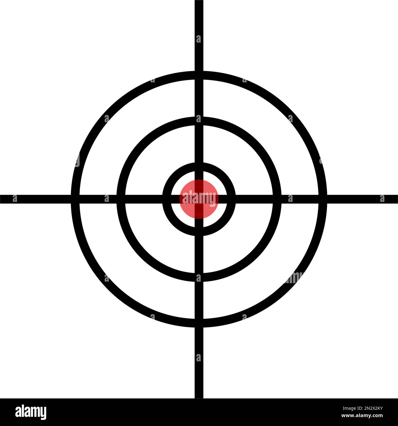 Red target icon. Aiming icon. Editable vector Stock Vector Image & Art ...
