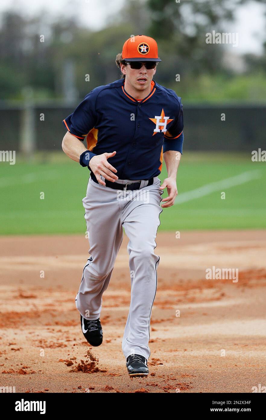 Houston Astros' Colby Rasmus runs the bases during a spring training ...