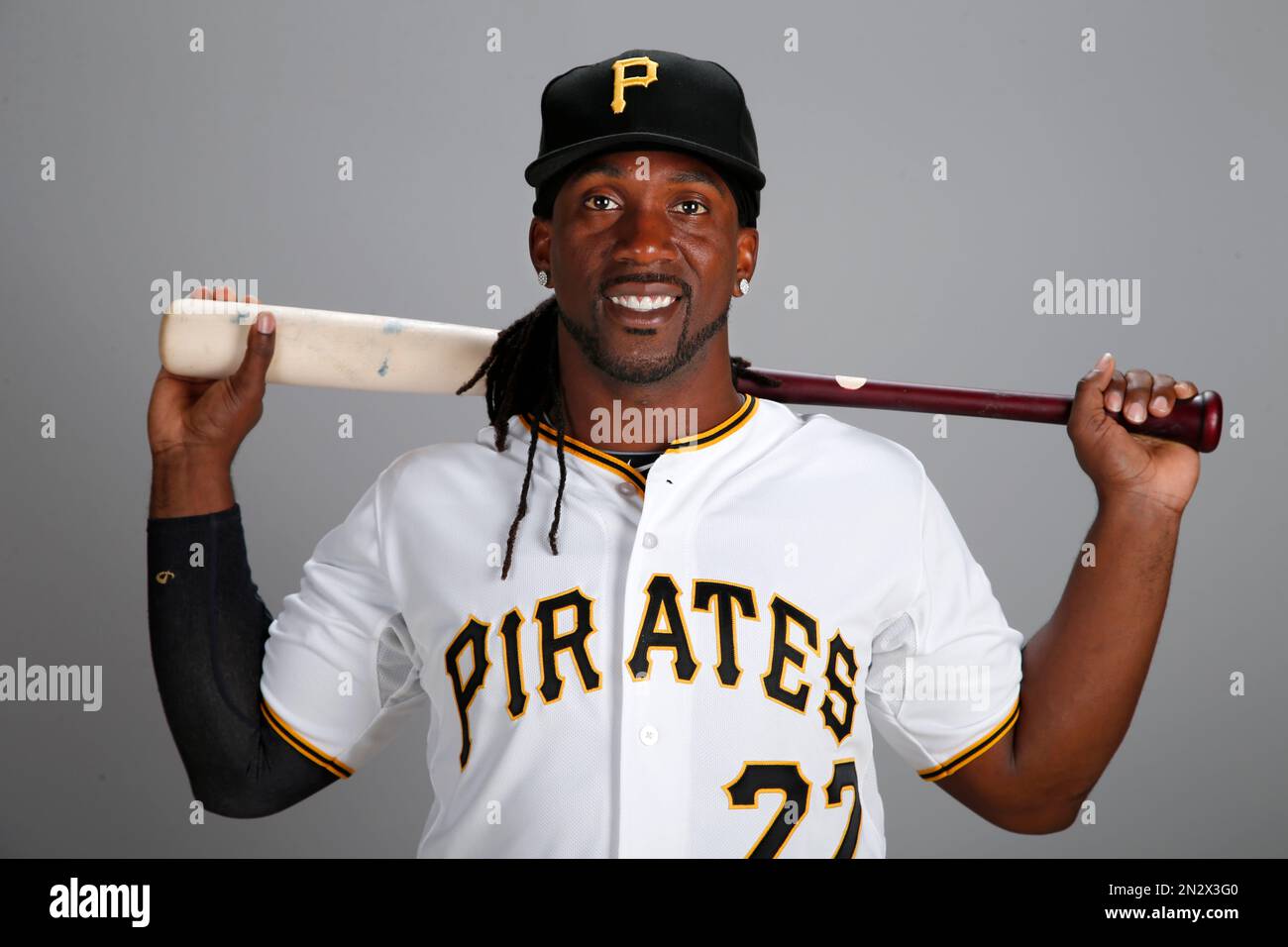 This is a 2015 photo of Andrew McCutchen of the Pittsburgh Pirates ...