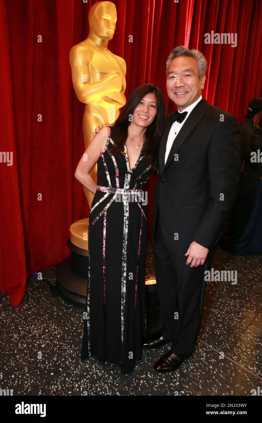 Sandy Tsujihara, left, and Kevin Tsujihara, Chief Executive Officer of ...