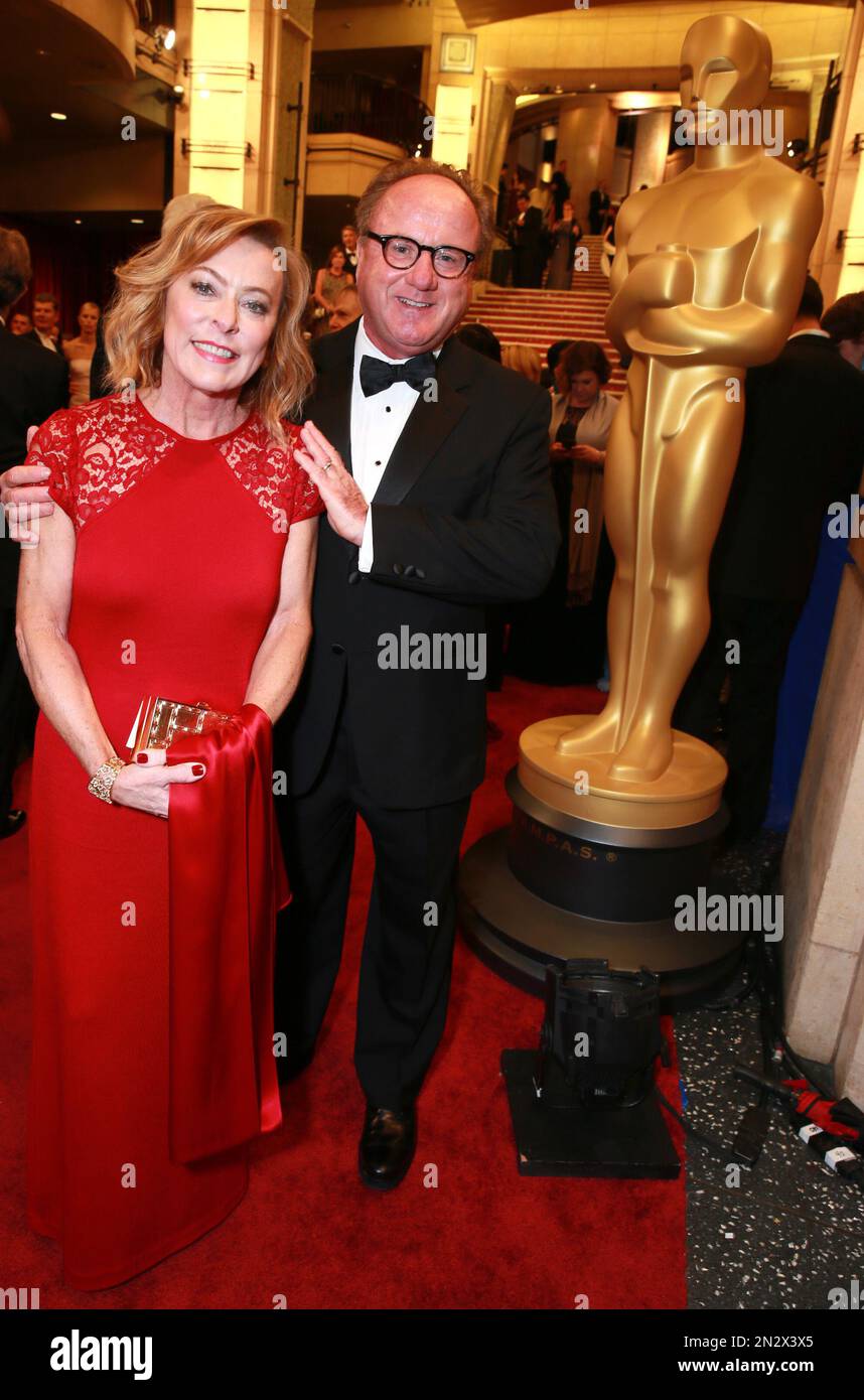 Nancy Utley, President, Fox Searchlight and Raymond Fitzpatrick arrive ...