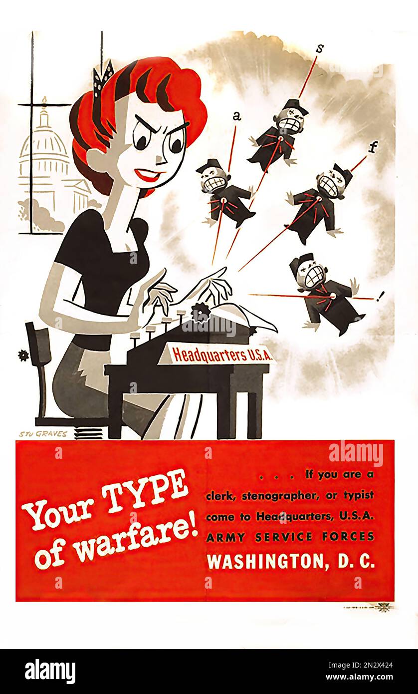 Your Type of Warfare ! - World War II - Comic style U.S propaganda ...