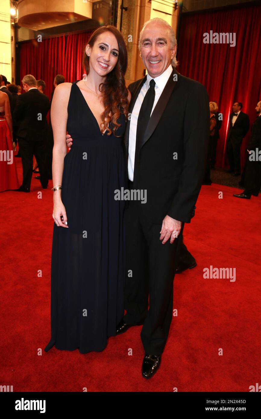 Dana Barber, left, and Gary Barber, chairman and CEO of MGM arrive at ...