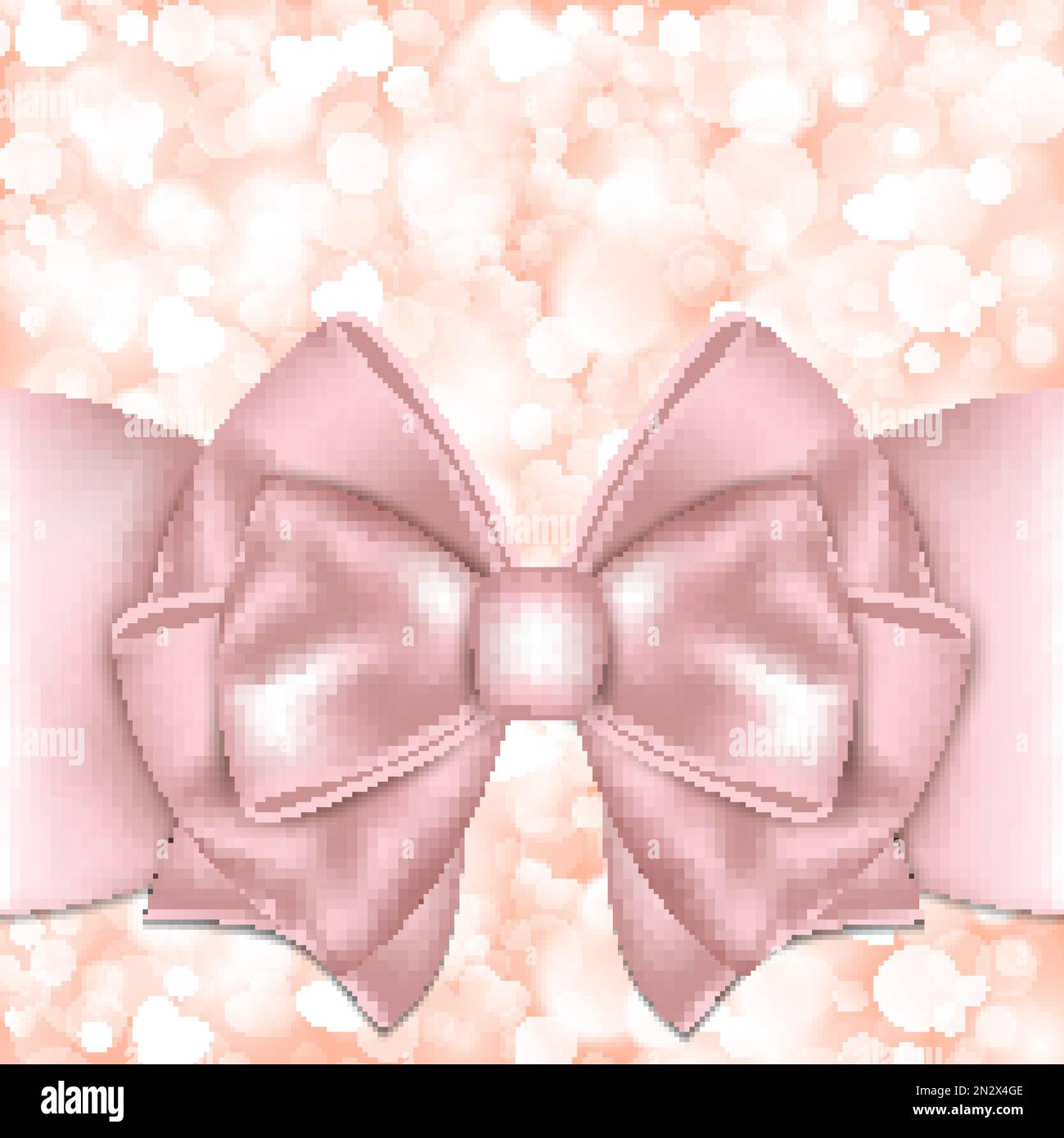 Holiday background with pink bow Stock Vector Image & Art - Alamy