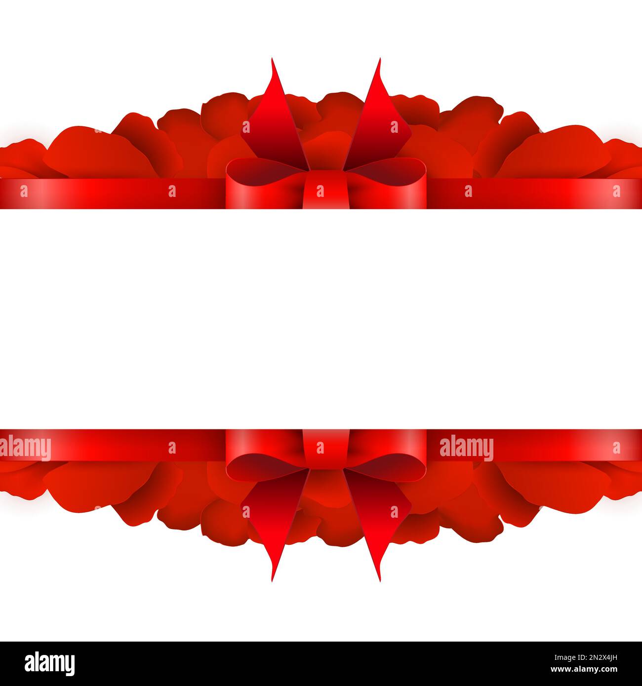 Rose Petals Border on white background Stock Vector Image & Art - Alamy