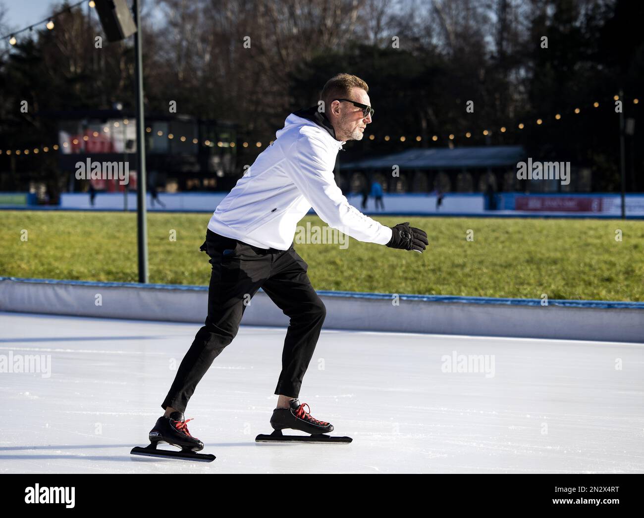AMSTERDAM - Bernhard van Oranje on the Jaap Eden Skating Rink during ...