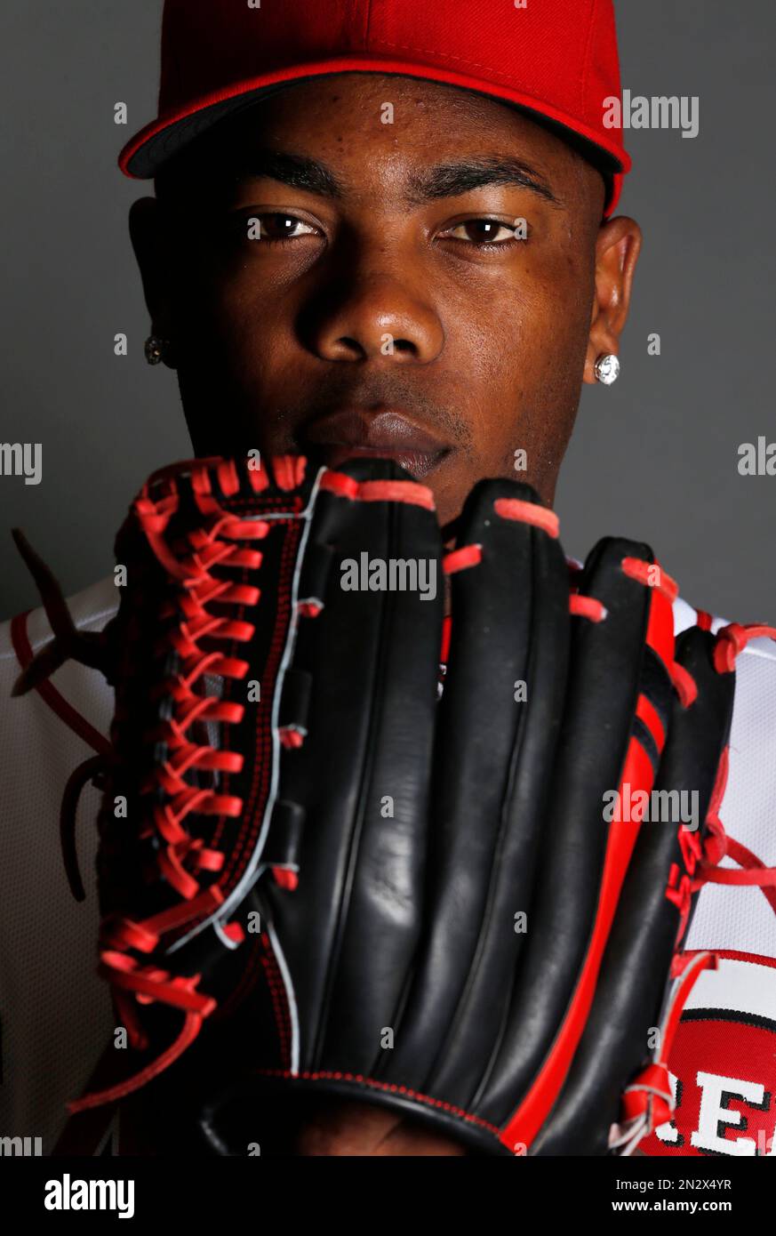 This is a 2015 photo of Aroldis Chapman of the Cincinnati Reds. This ...