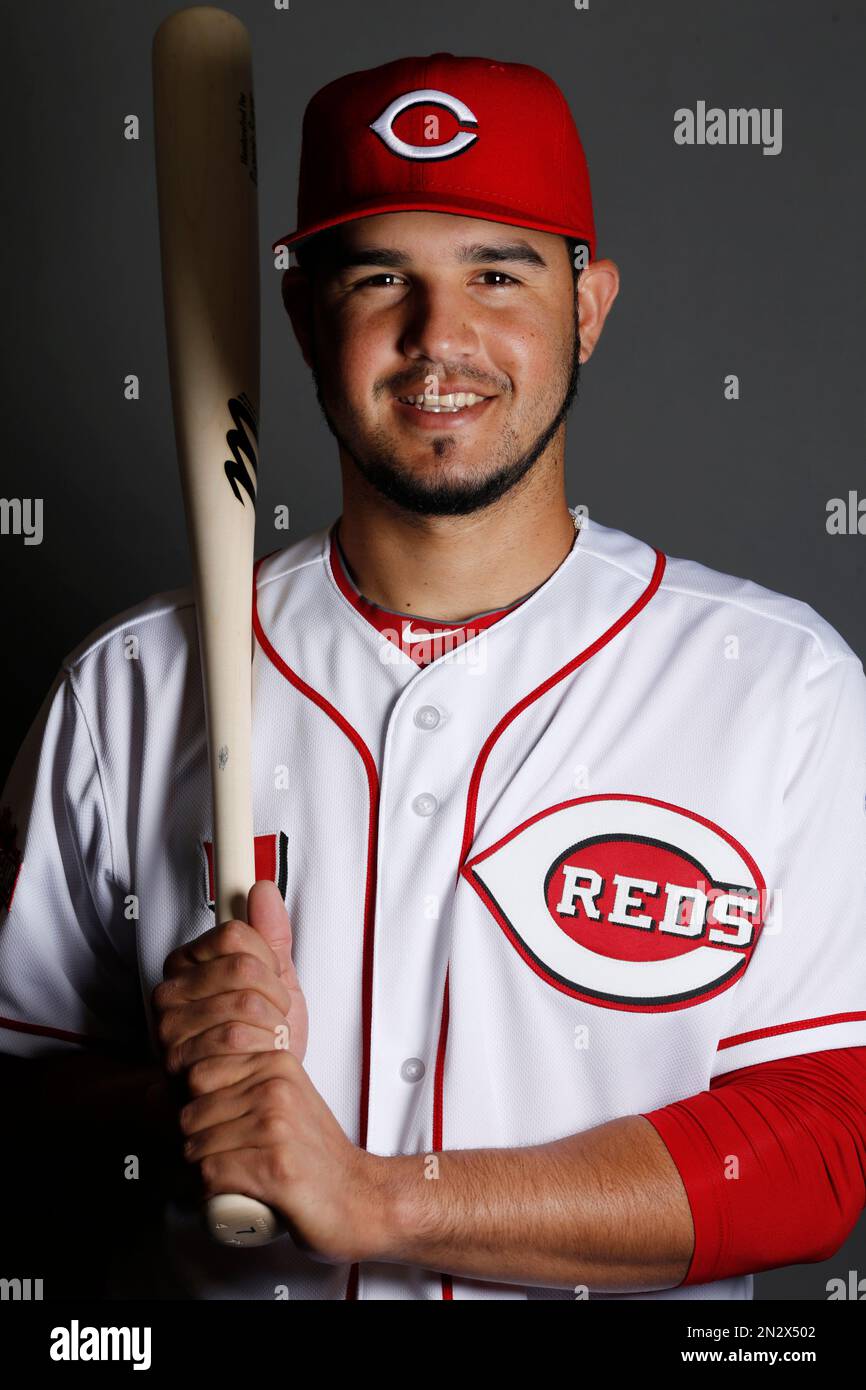 This is a 2015 photo of Eugenio Suarez of the Cincinnati Reds. This ...