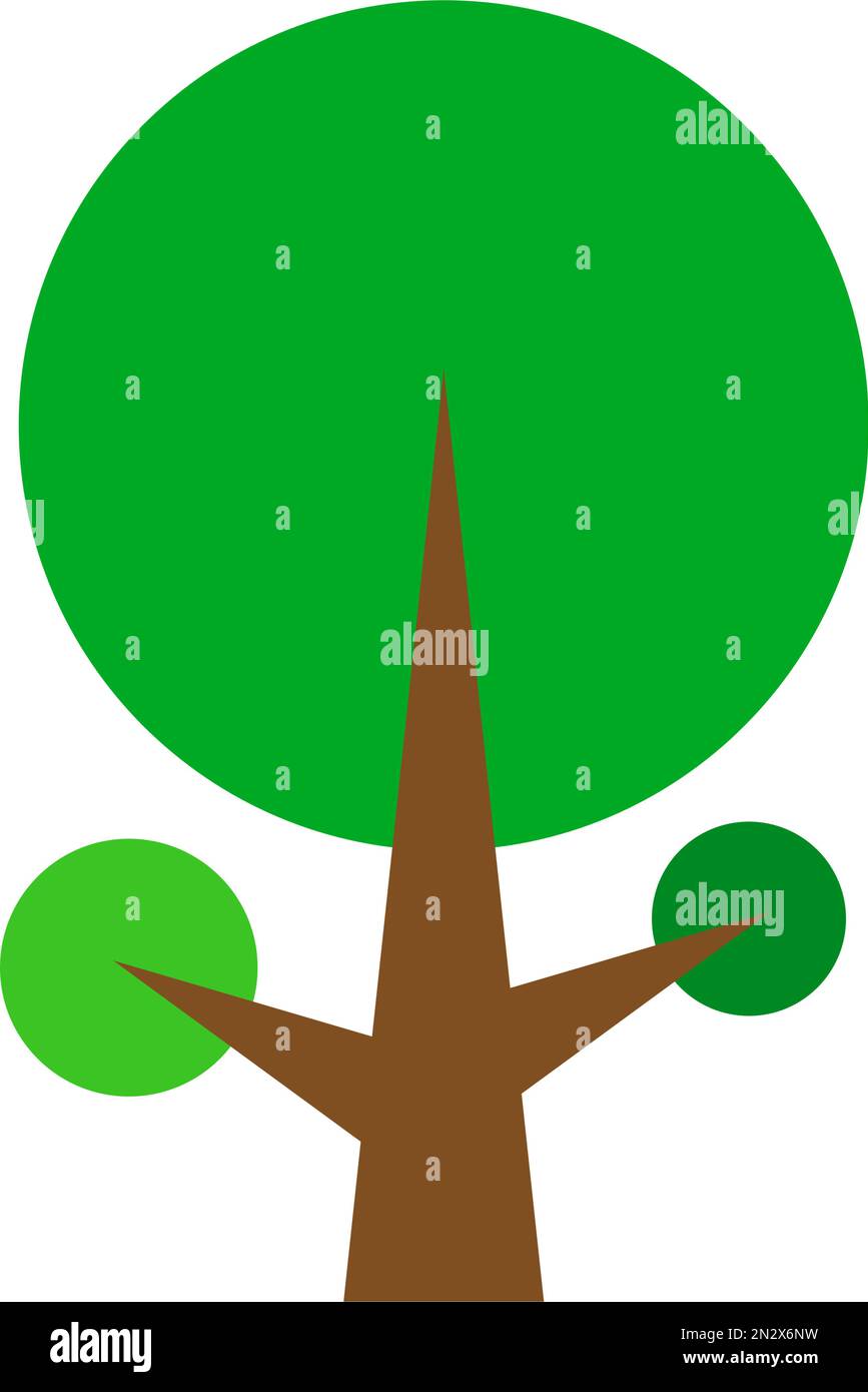 Stylish tree icon. Forest. Editable vector Stock Vector Image & Art - Alamy