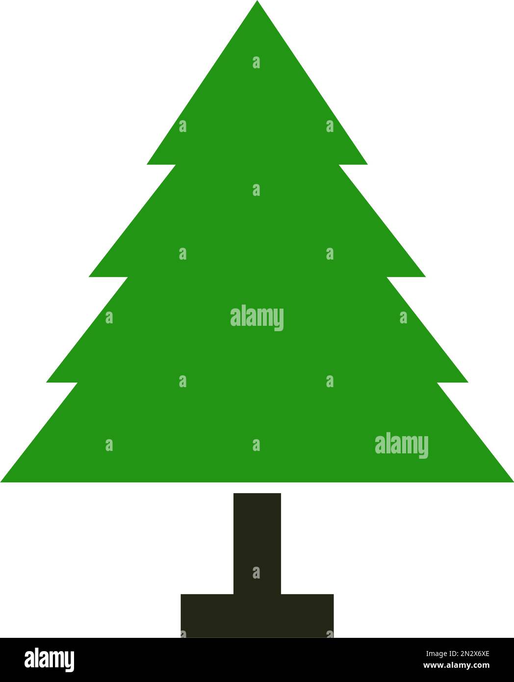 Simple tree branch green Stock Vector Images - Alamy