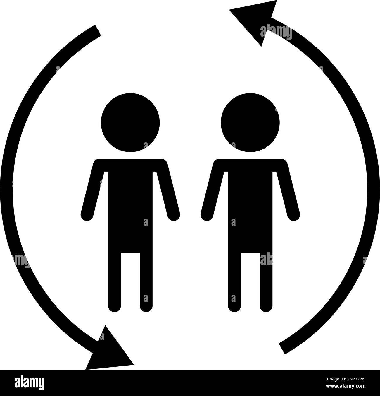 Insider silhouette icon. Insider information. Editable vector Stock ...