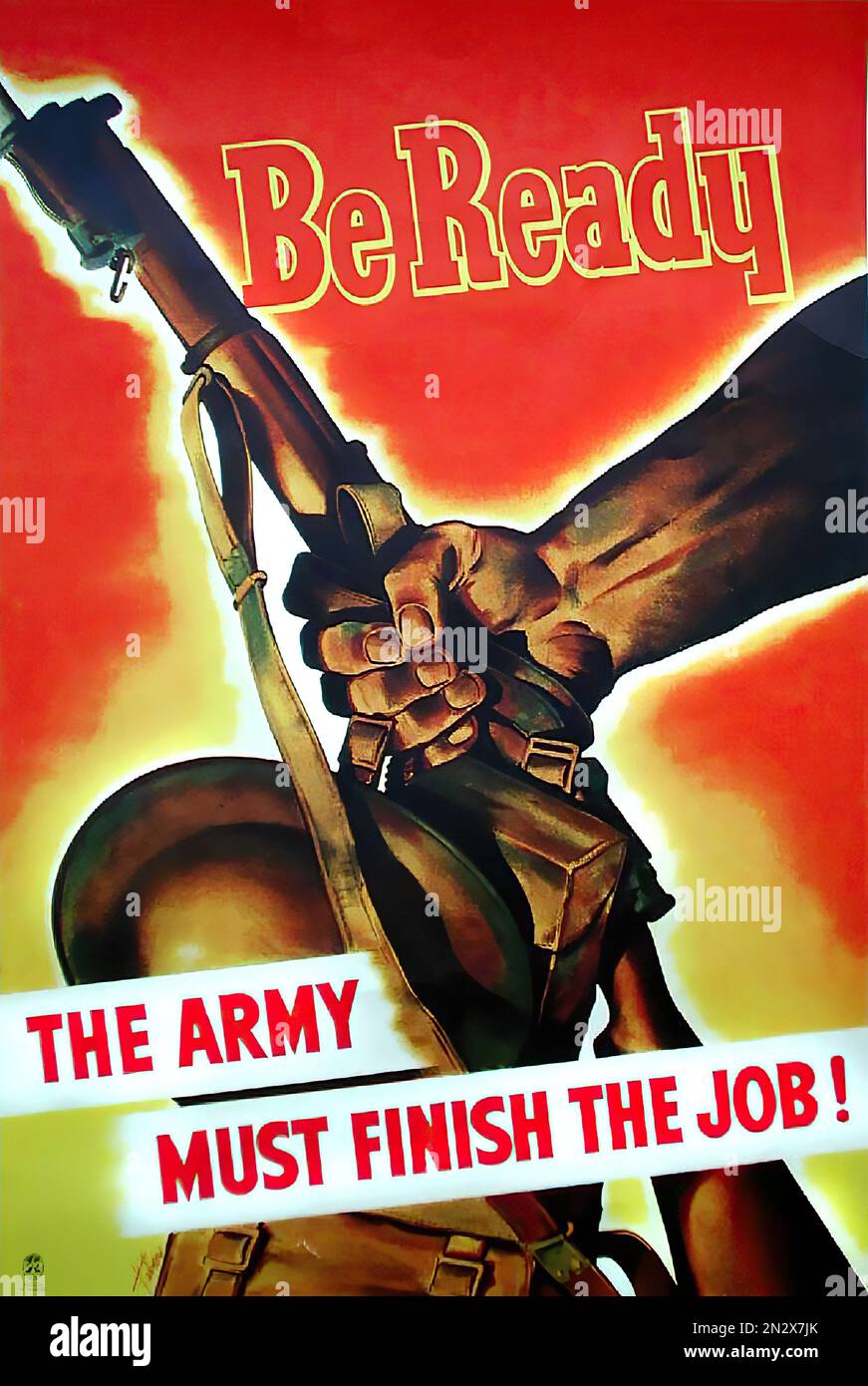 be ready! - World War II - U.S propaganda Poster Stock Photo - Alamy