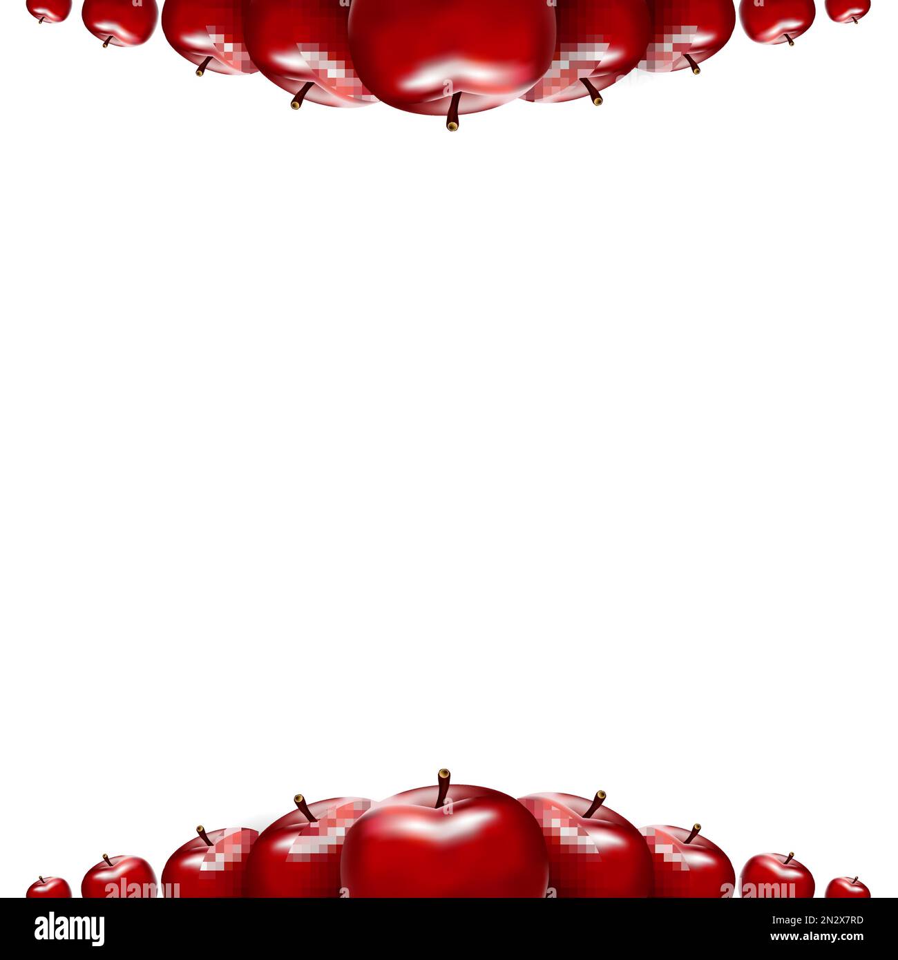 Apple and garland Stock Vector Images - Alamy