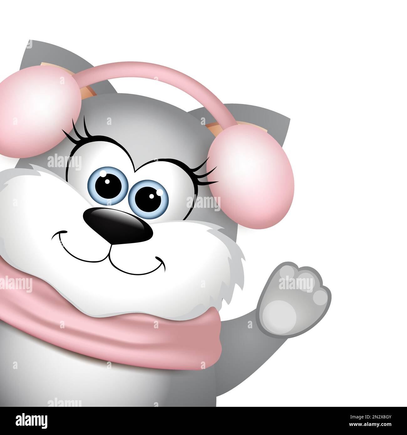 Funny cat on white background Stock Vector Image & Art - Alamy