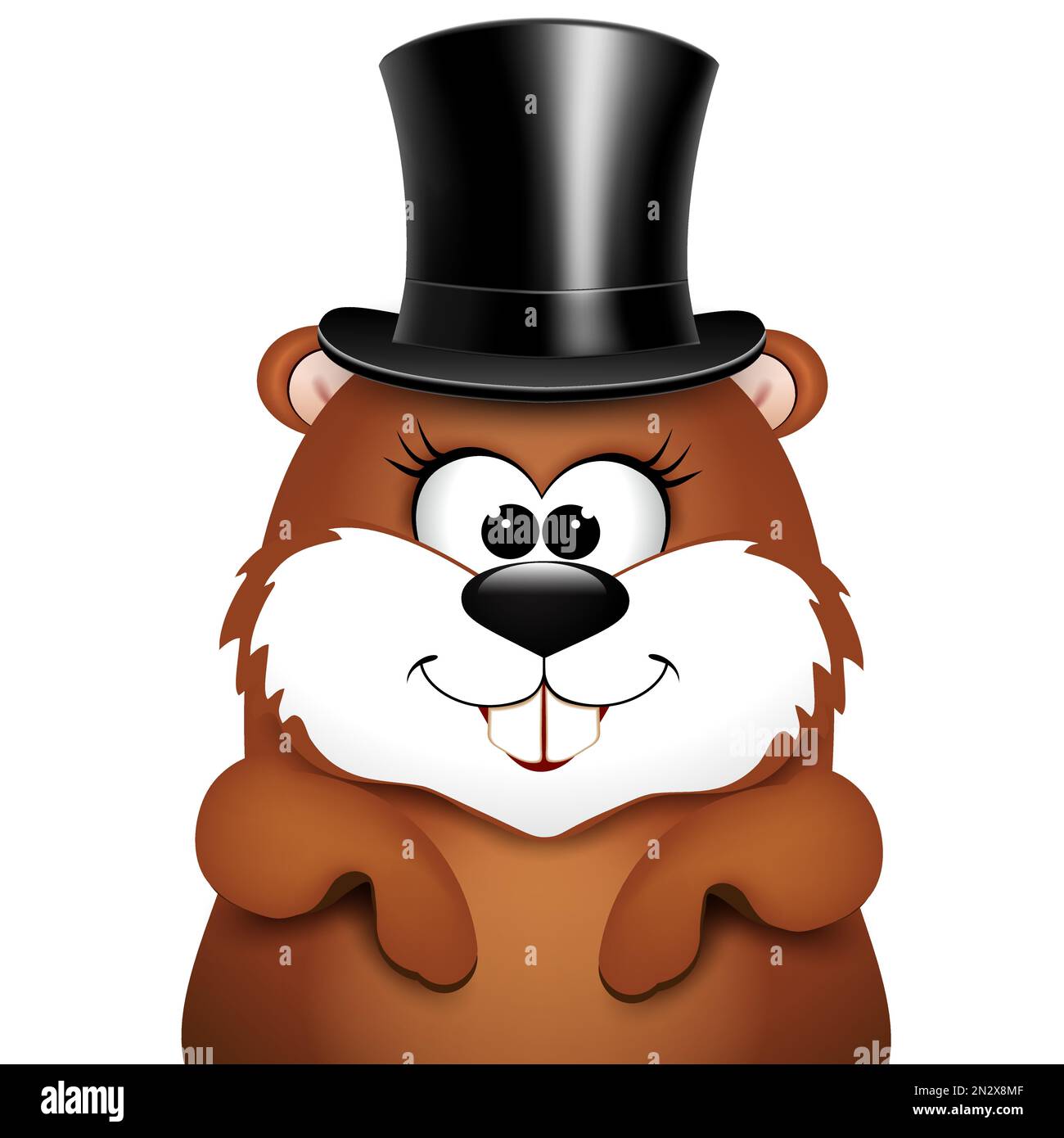Groundhog illustration hi-res stock photography and images - Alamy