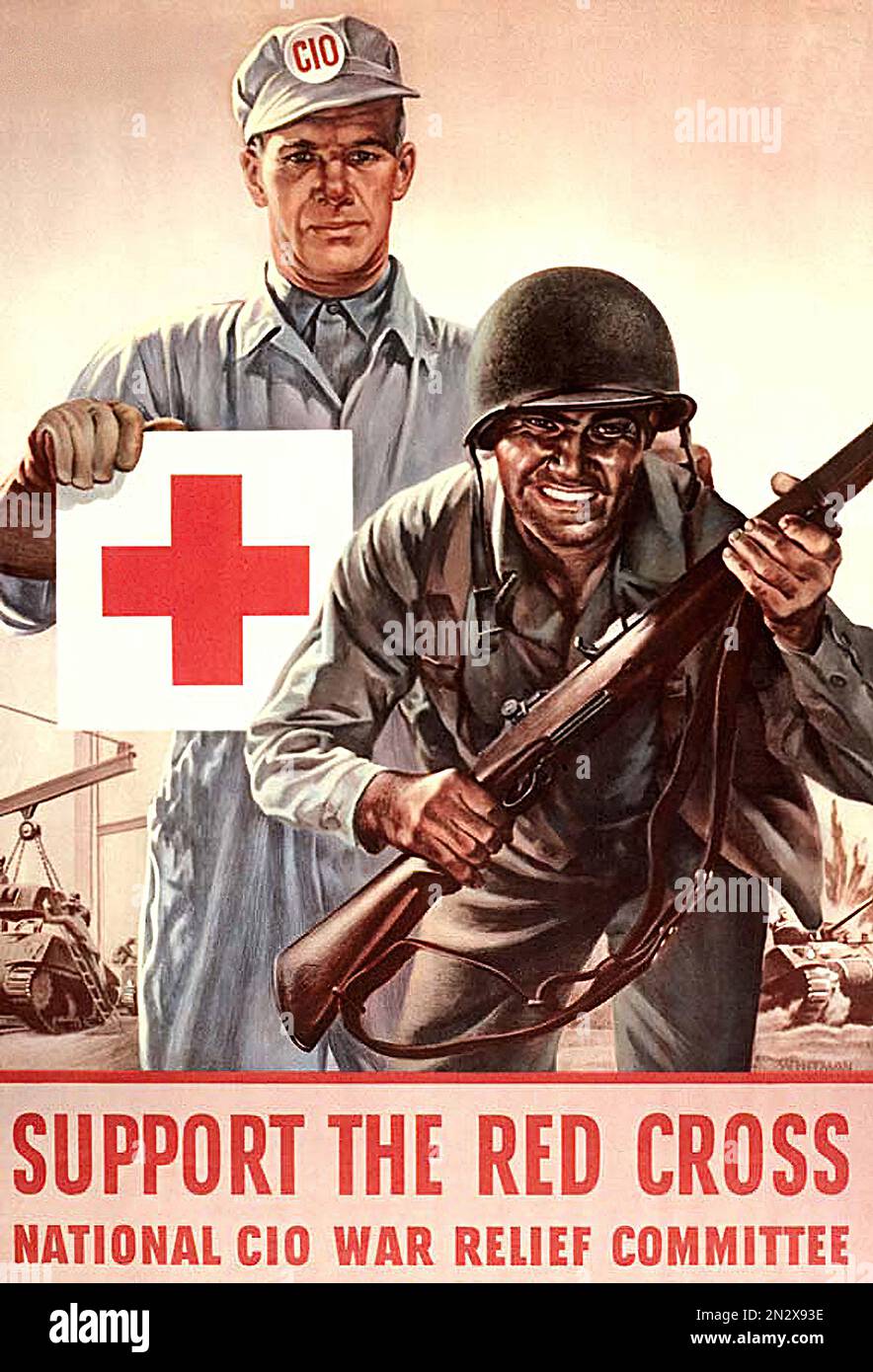 Red Cross Congress of Industrial Unions - World War II - U.S propaganda ...