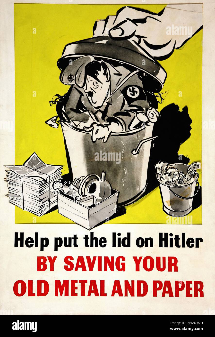 Saving your old Metal - World War II - Comic style U.S propaganda ...