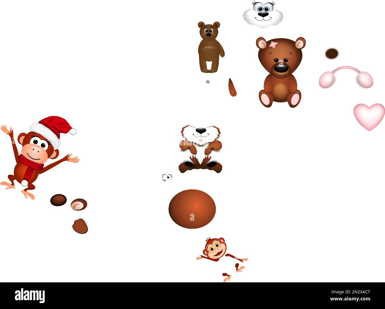 Funny teddy bear Stock Vector Image & Art - Alamy