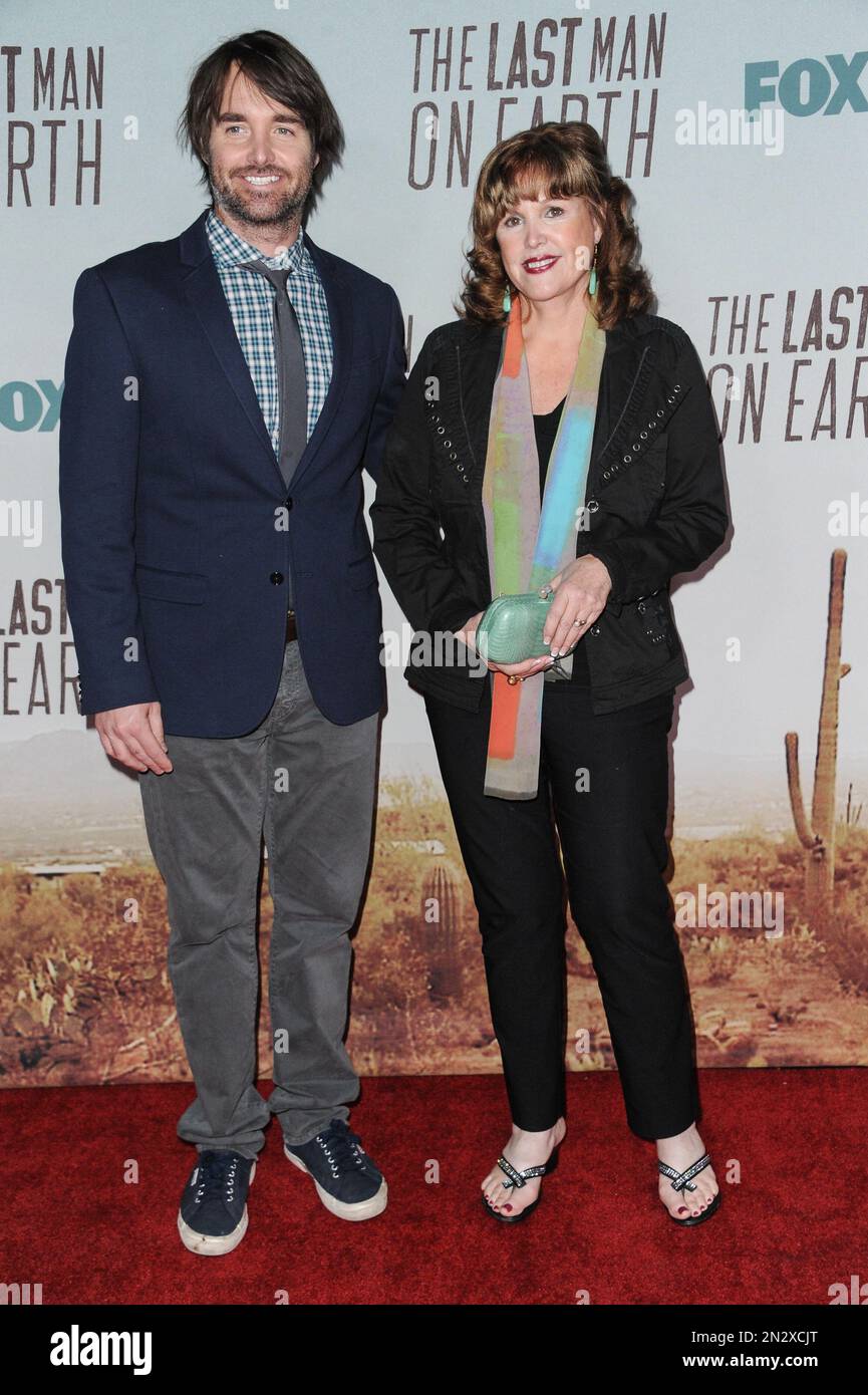 Will Forte, left, and mother Patricia C. Forte arrive at the LA ...