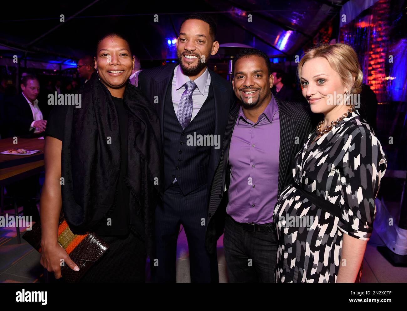 Will Smith, second from left, a cast member in "Focus," poses with ...