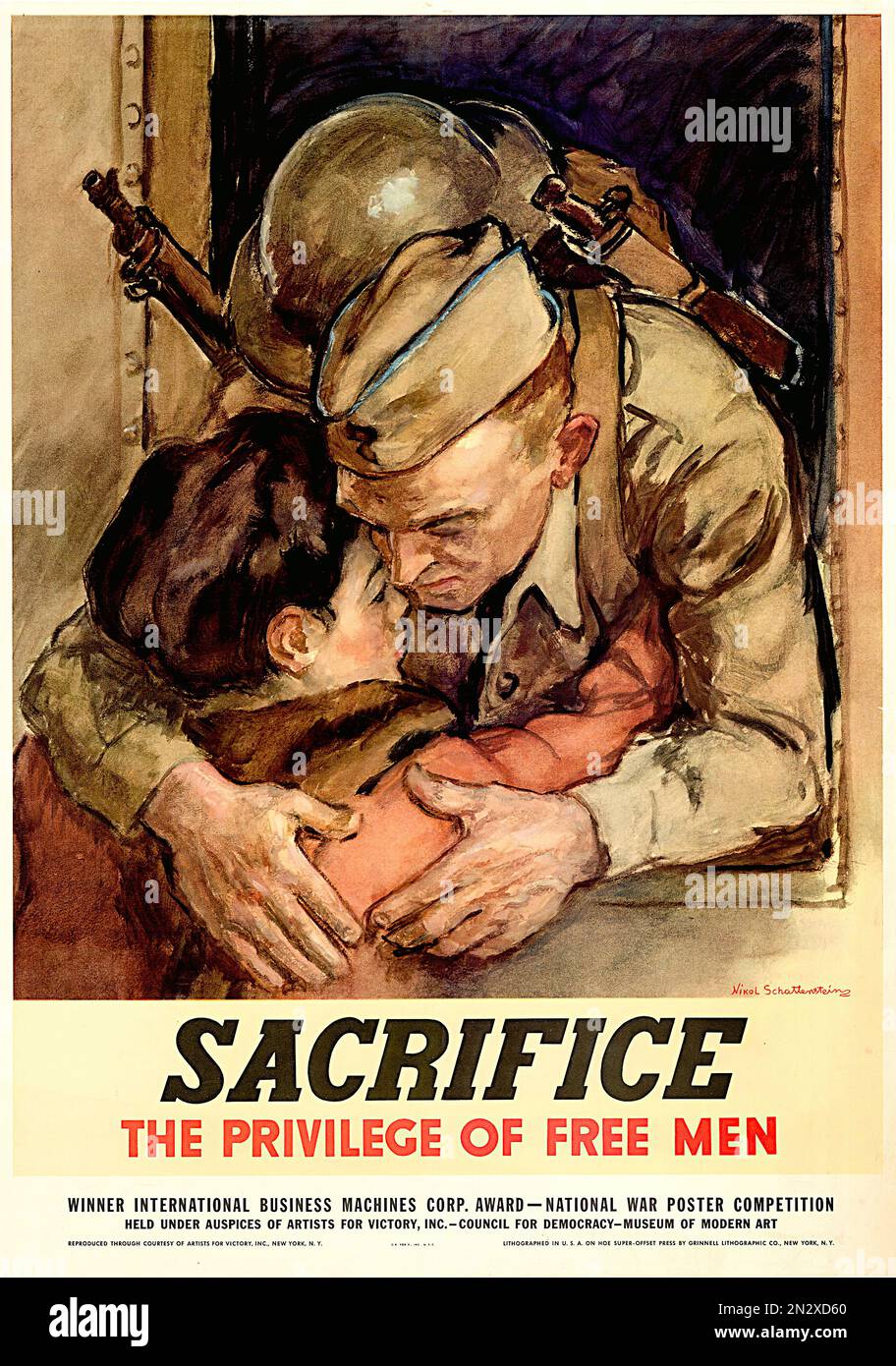 Sacrifice the privilege of free men - World War II - U.S propaganda ...