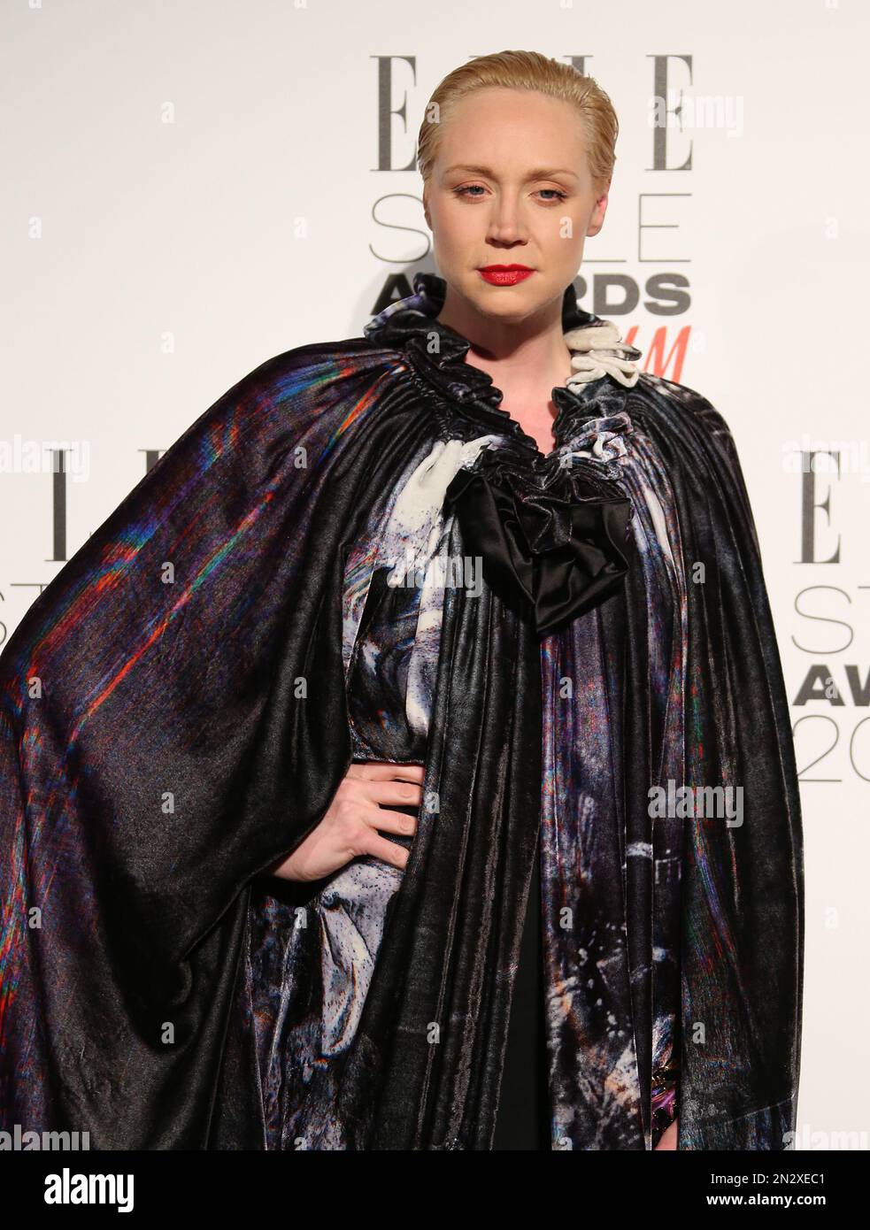 Gwendoline Christie poses for photographers upon arrival at the Elle ...