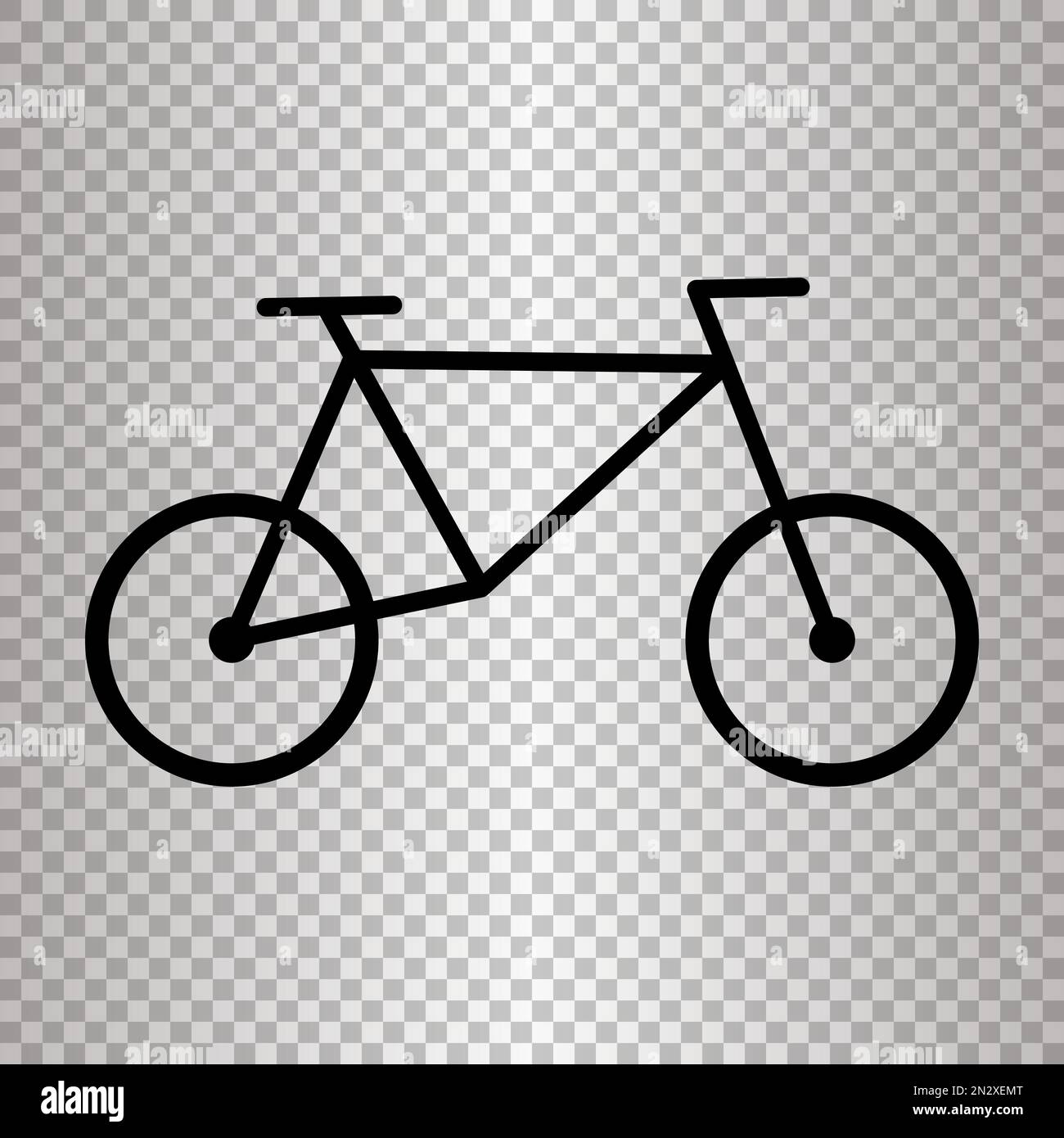Simple City Cycle Bicycle Icon. Parking sign and cycling. Editable ...