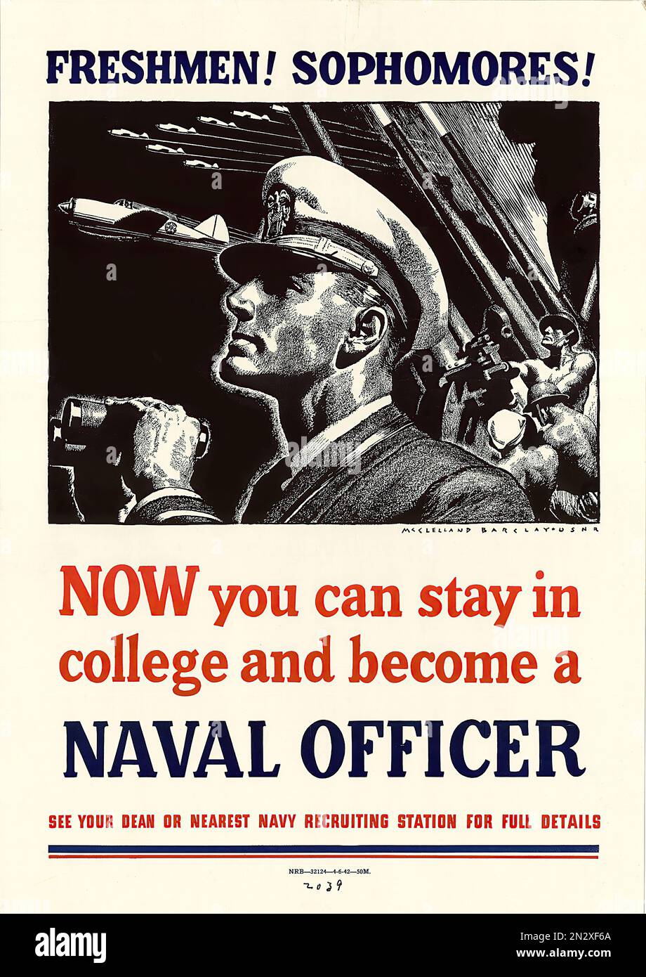 1944 Become a Naval Officer! - World War II - U.S propaganda Poster ...