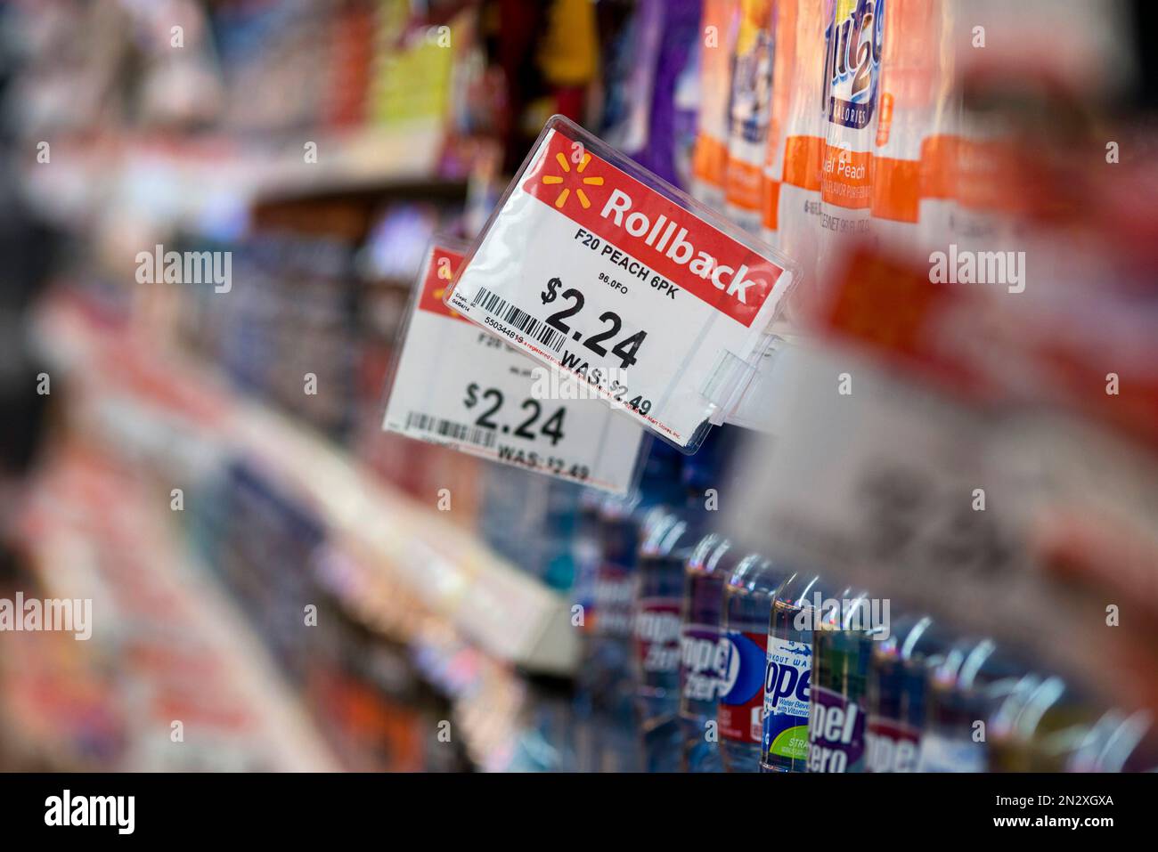 Signage at the Wal-Mart Supercenter in Rogers, Ark., is shown Thursday ...