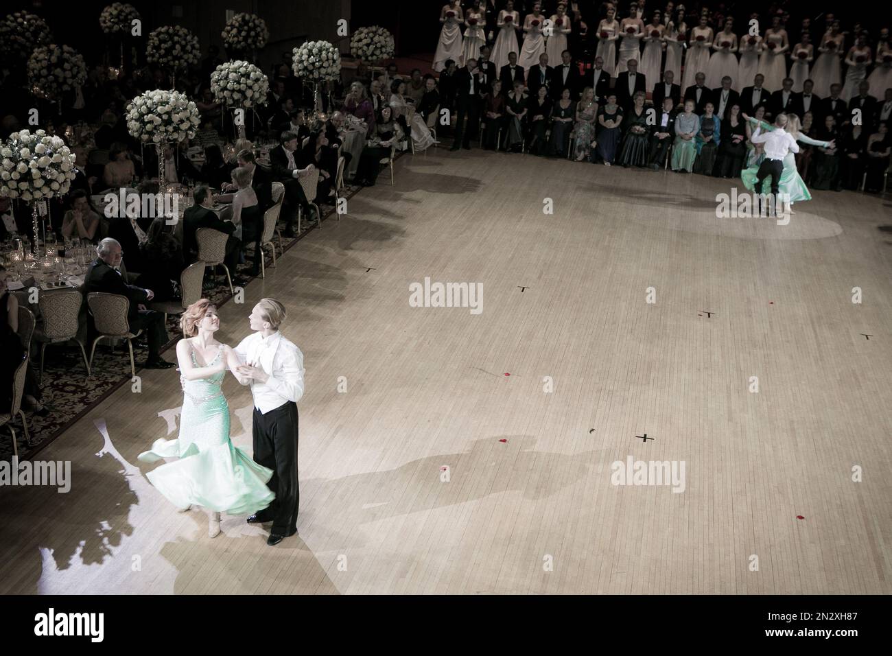 Performers at the Viennese Opera Ball at The Waldorf Astoria Hotel on ...
