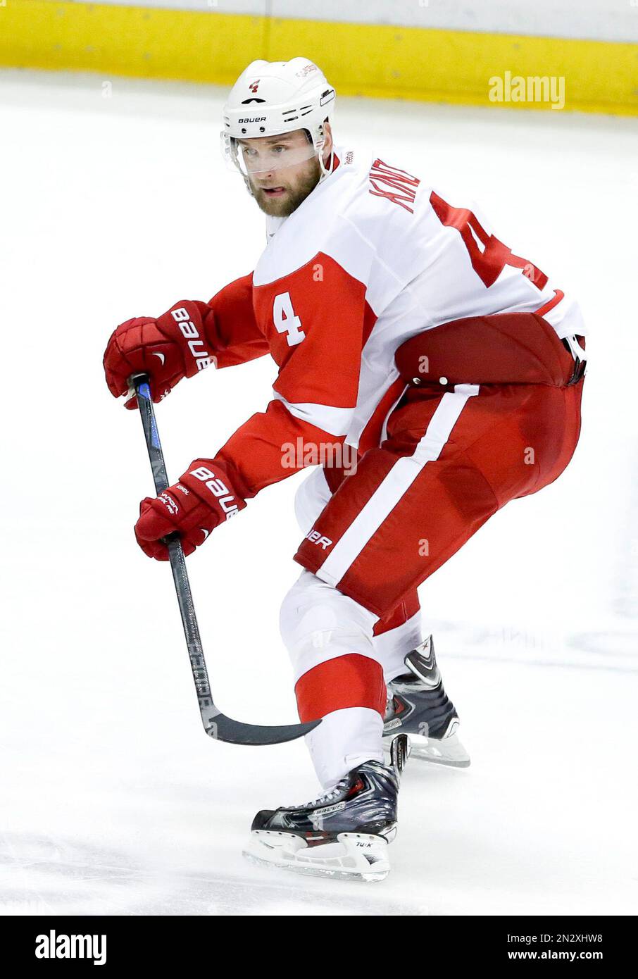 Detroit Red Wings defenseman Jakub Kindl skates against the Anaheim ...