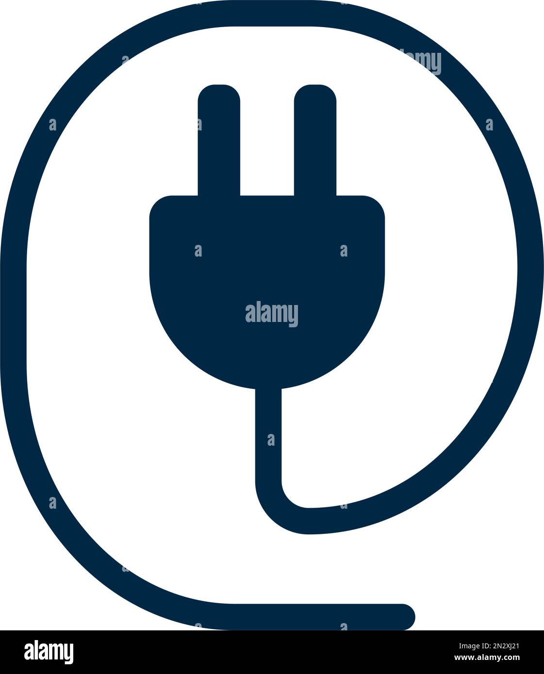 Plug icon. Power plug. Outlet icon. Charging outlet. Editable vector ...