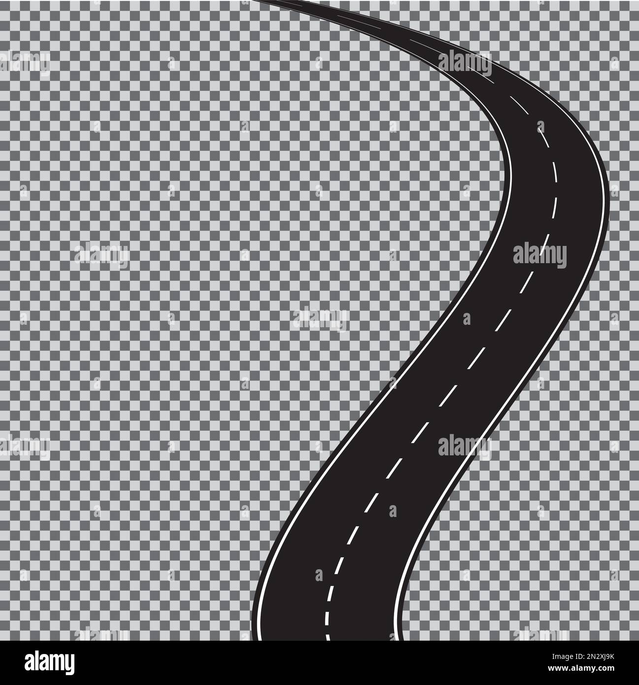 Vector winding road isolated on transparent background Stock Vector ...