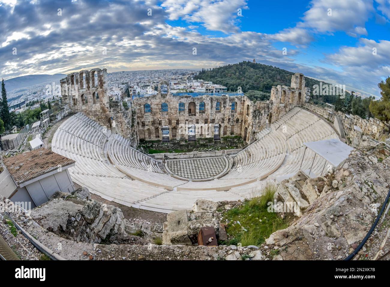 Amphi-Theater, Odeon des Herodes Atticus, Akropolis, Athen ...