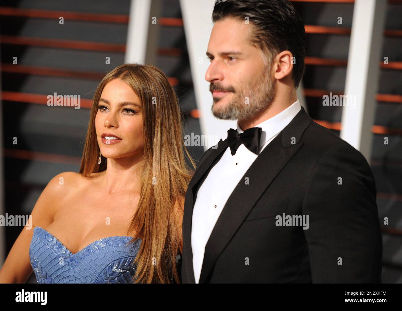 Sofia Vergara, left, and Joe Manganiello arrives at the 2015 Vanity ...