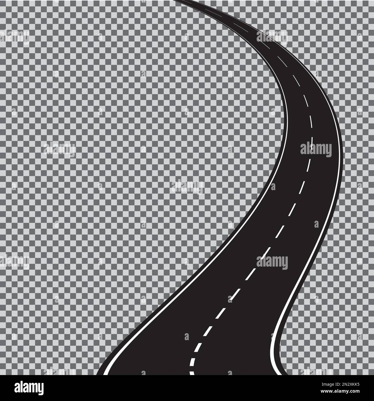 Vector winding road isolated on transparent background Stock Vector ...