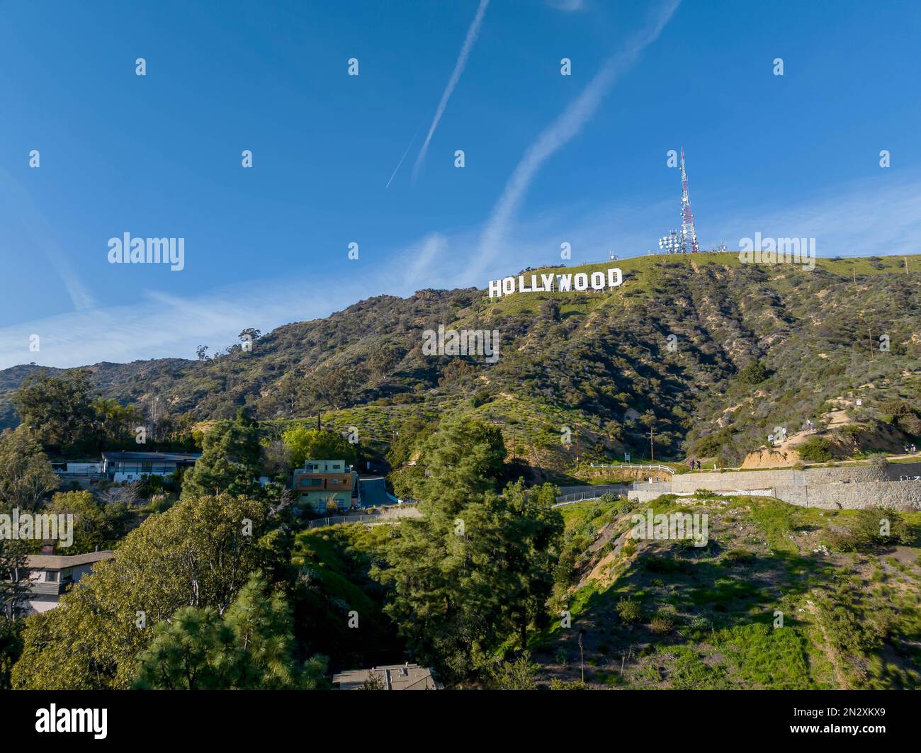 Iconic hollywood sign situated hi-res stock photography and images - Alamy