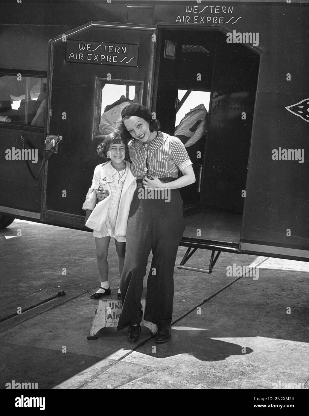 Mexican actress Lupe Velez, after an absence of many months, is met by ...