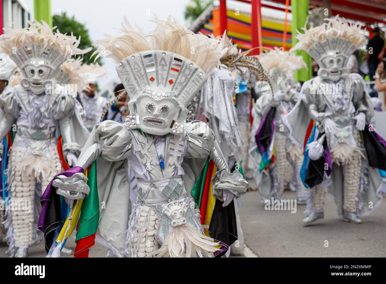 A man in a carnival costume and mask Stock Photo - Alamy