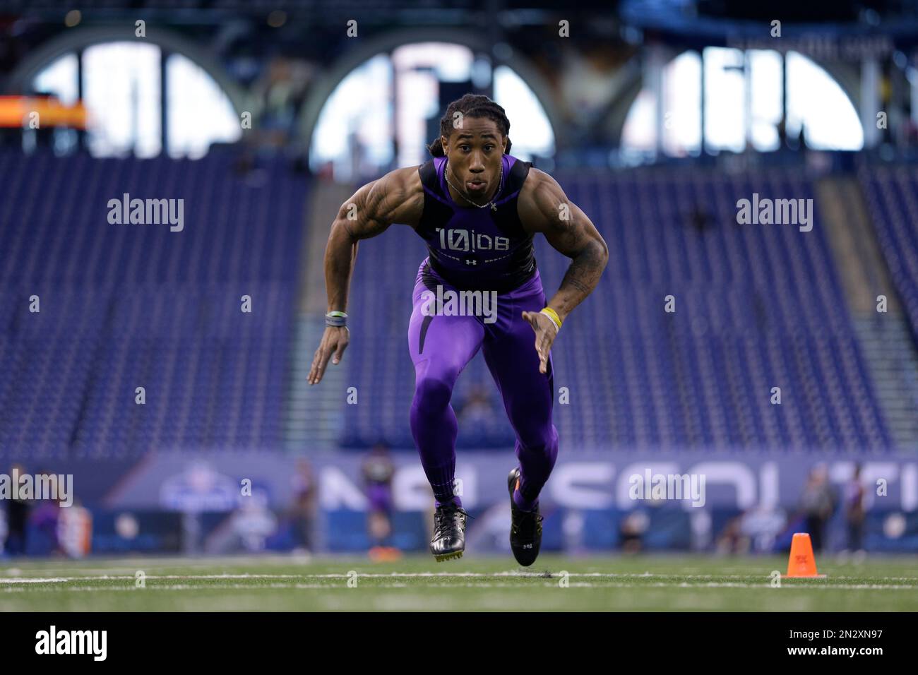 Florida State defensive back Ronald Darby runs a drill at the NFL ...