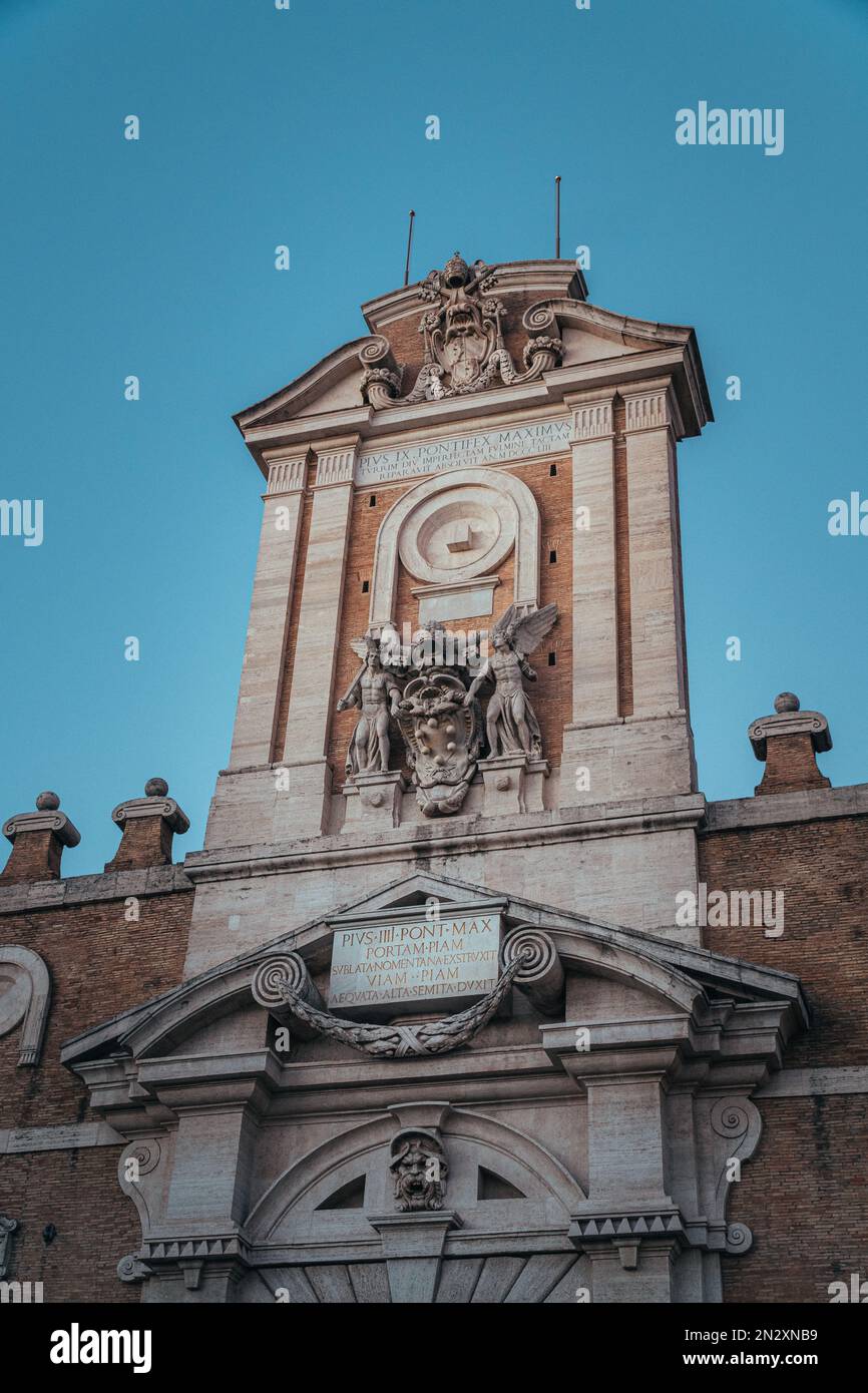 Rome Street View Buildings Shadow Sunset Stock Photo - Alamy