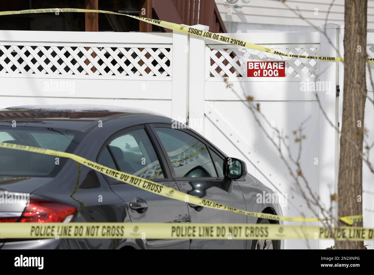 Police tape covers the home of retired White Plains Officer Glen ...