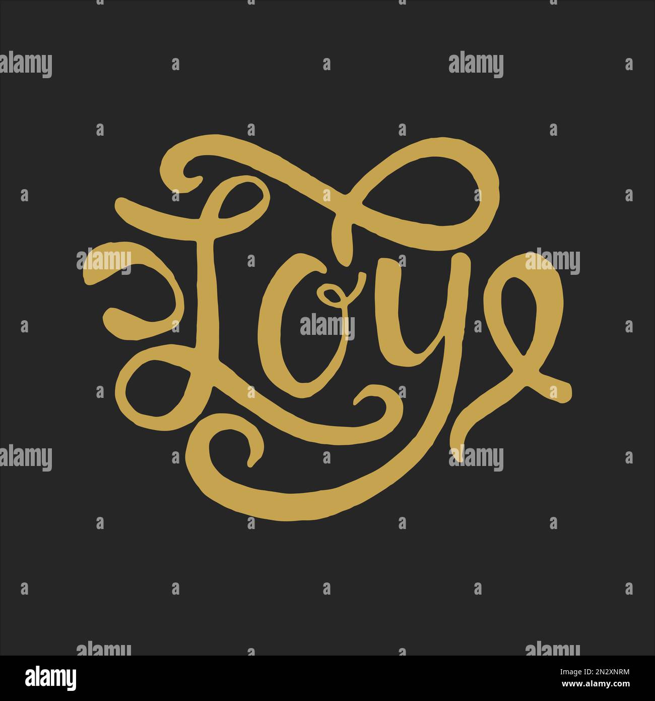 Joy To The World - hand drawn lettering. Vector art. Great design ...