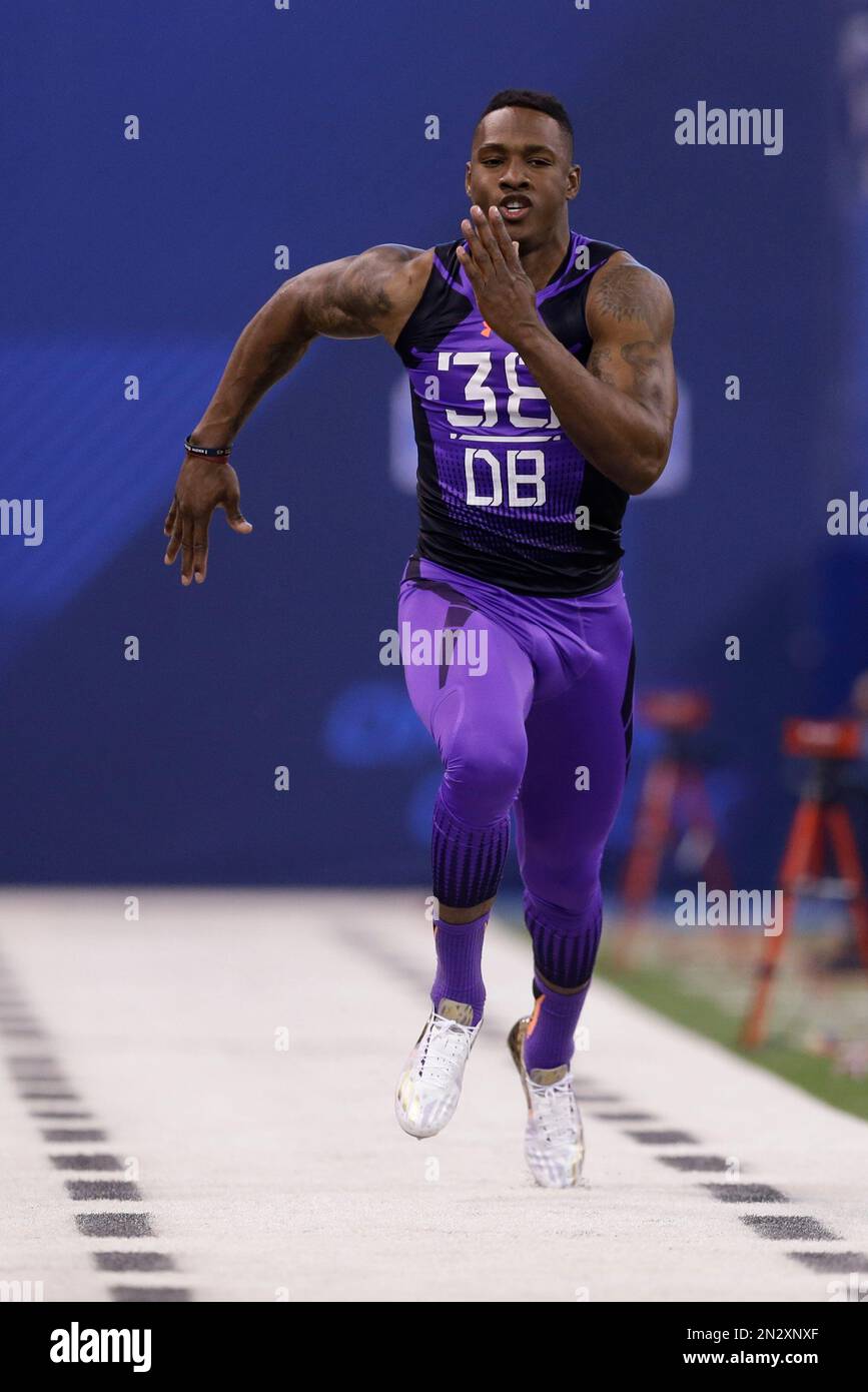 Arizona State defensive back Damarious Randall runs the 40-yard dash at ...
