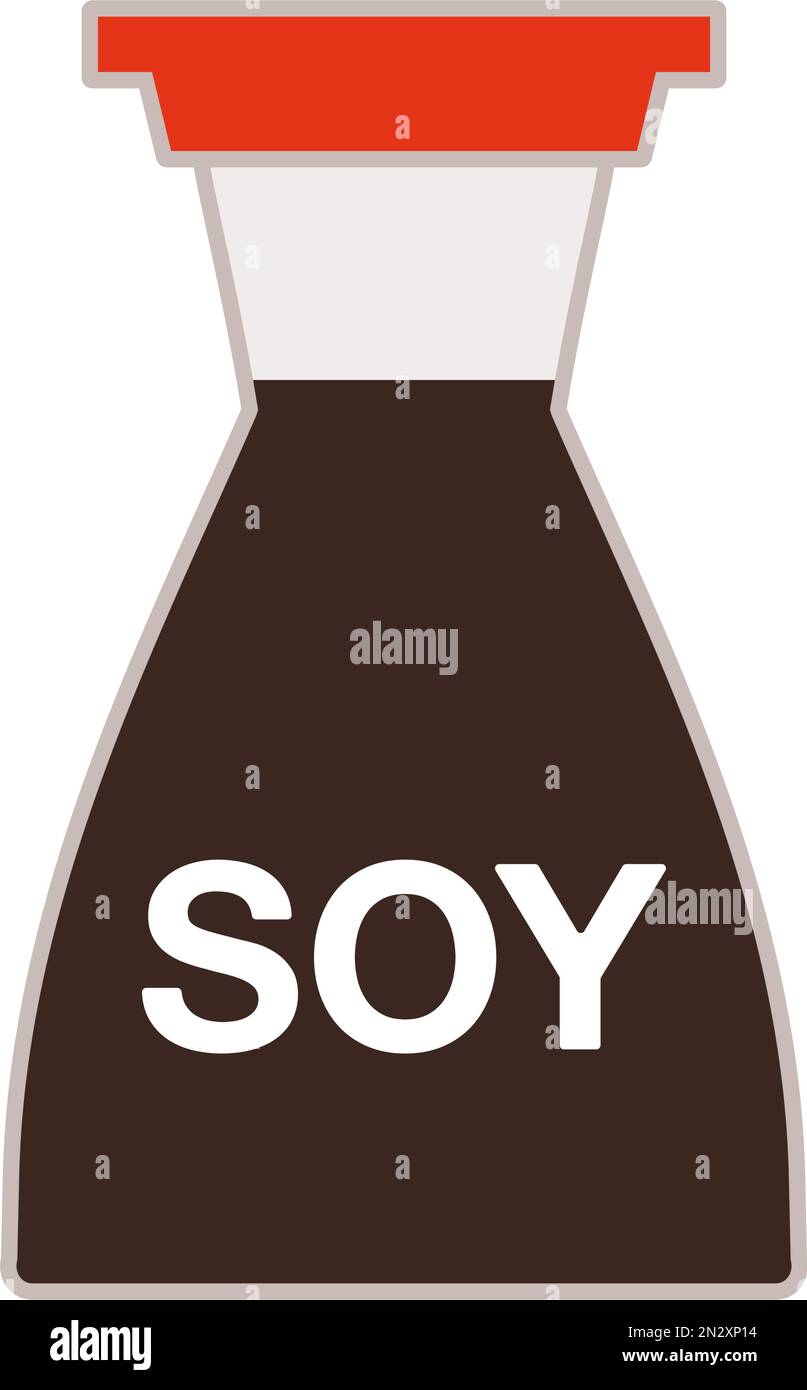 Soy sauce icon. Condiment. Editable vector Stock Vector Image & Art - Alamy