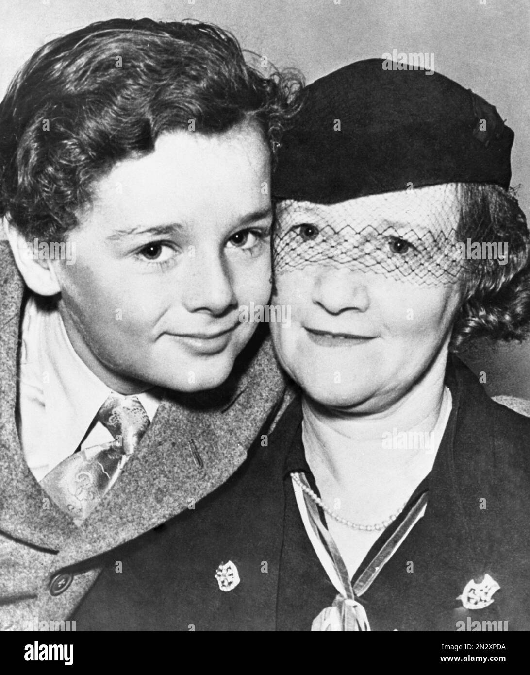 British child actor Freddie Bartholomew with his aunt, Millicent ...